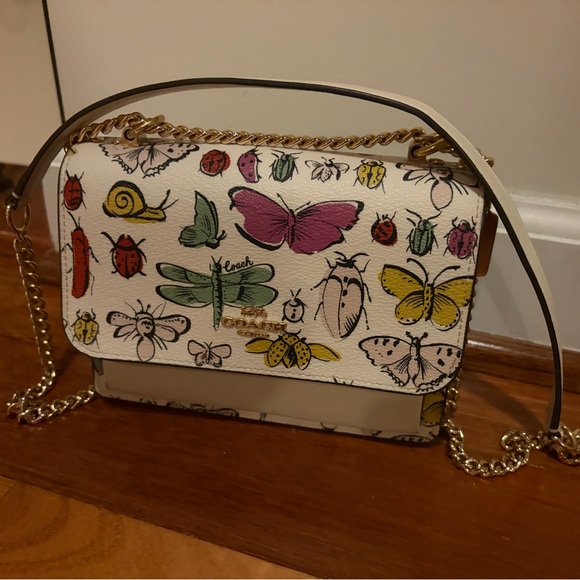 Coach | Bags | Coach White Klare Insect Purse | Poshmark